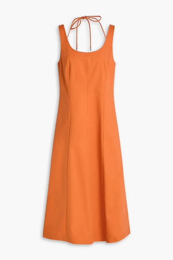 Vince Cotton-blend Midi Dress