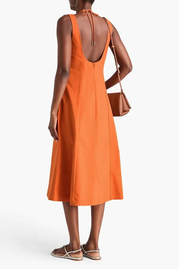 Vince Cotton-blend Midi Dress