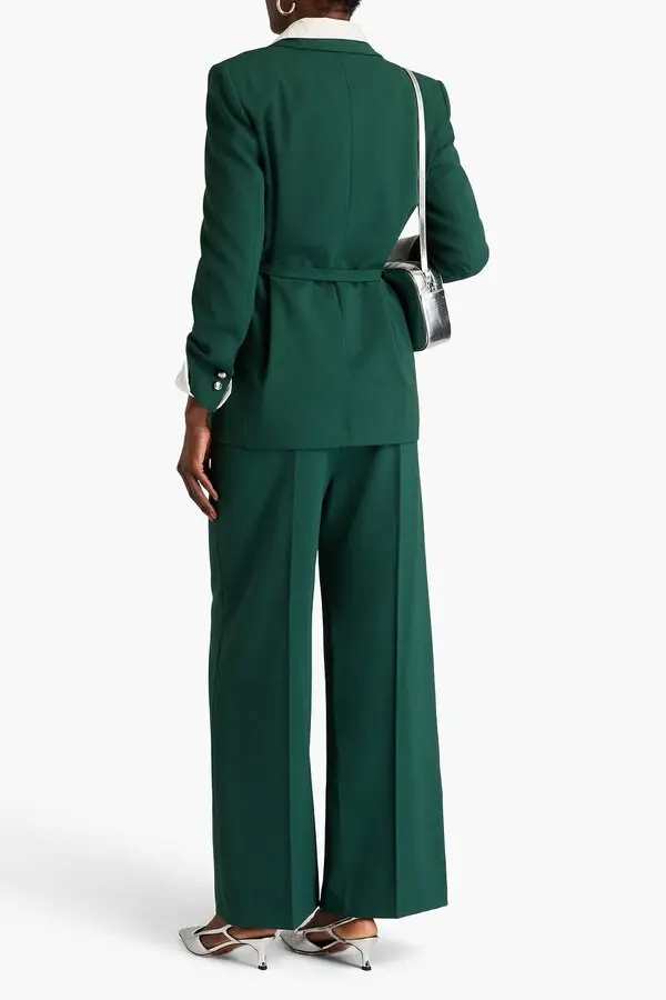 Maje Belted Twill Blazer