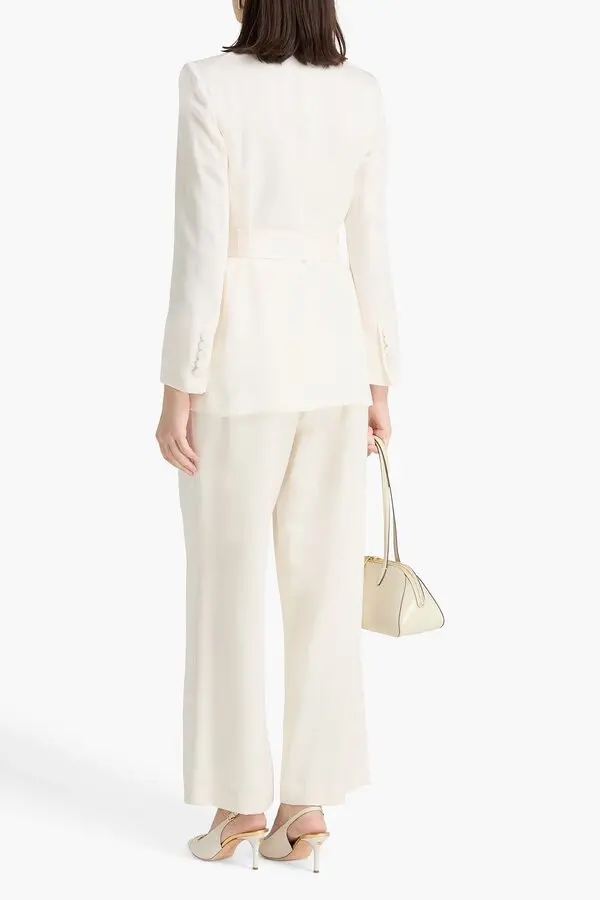Veronica Beard Ryanne Dickey Belted Blazer - Ivory