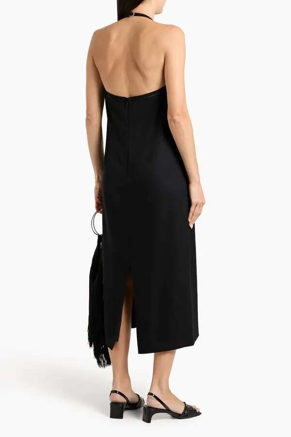 Vince Twill Halterneck Midi Dress