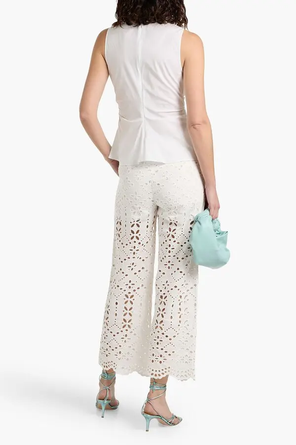 Veronica Beard Aiden Ruched Poplin Top