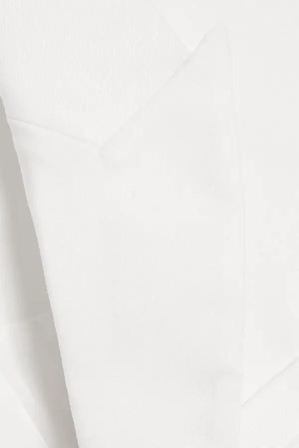 Veronica Beard Fairfax Linen-blend Twill Mini Dress - Off-white