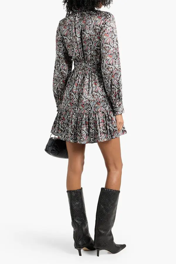 Veronica Beard Zoella Paisley-print Mini Dress