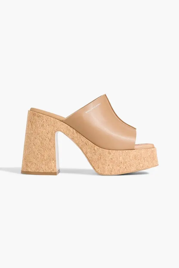Stella McCartney Skylar Platform Mules - Light Brown