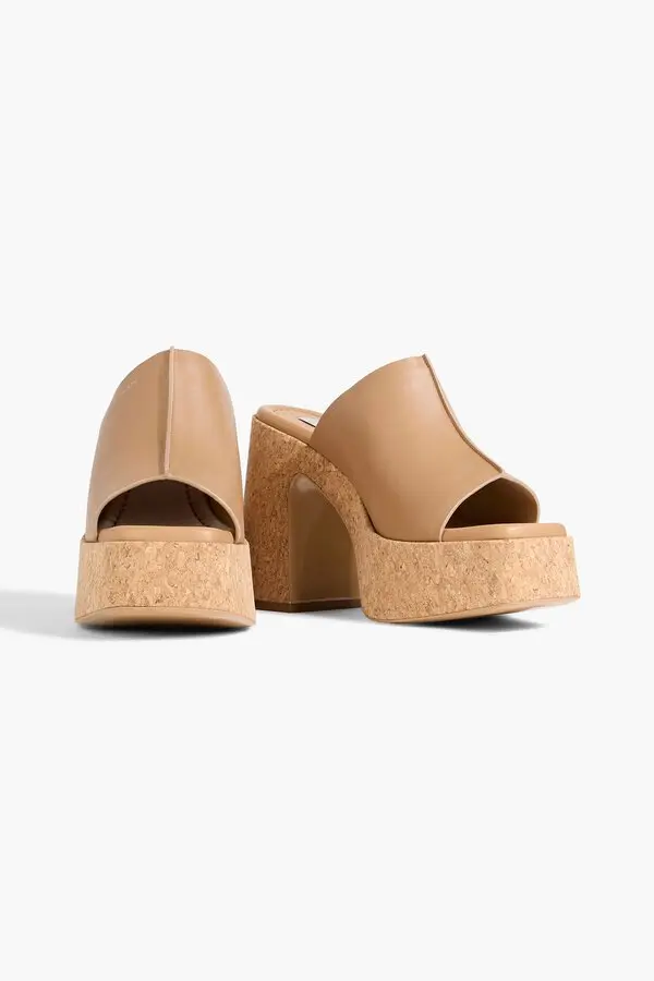 Stella McCartney Skylar Platform Mules - Light Brown