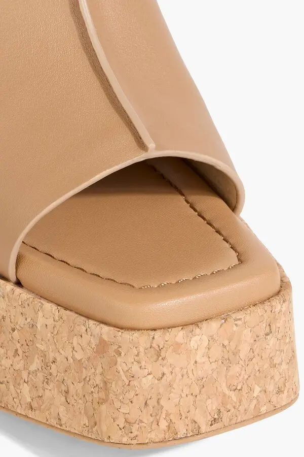 Stella McCartney Skylar Platform Mules - Light Brown