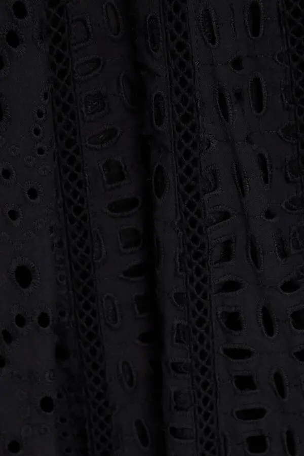 Veronica Beard Alina Broderie Anglaise Cotton Maxi Dress