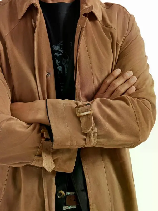 Brunello Cucinelli Suede Belted Coat