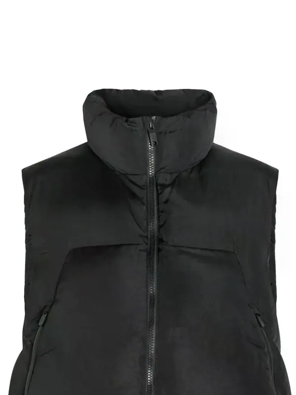 On Zip-up Gilet - Black