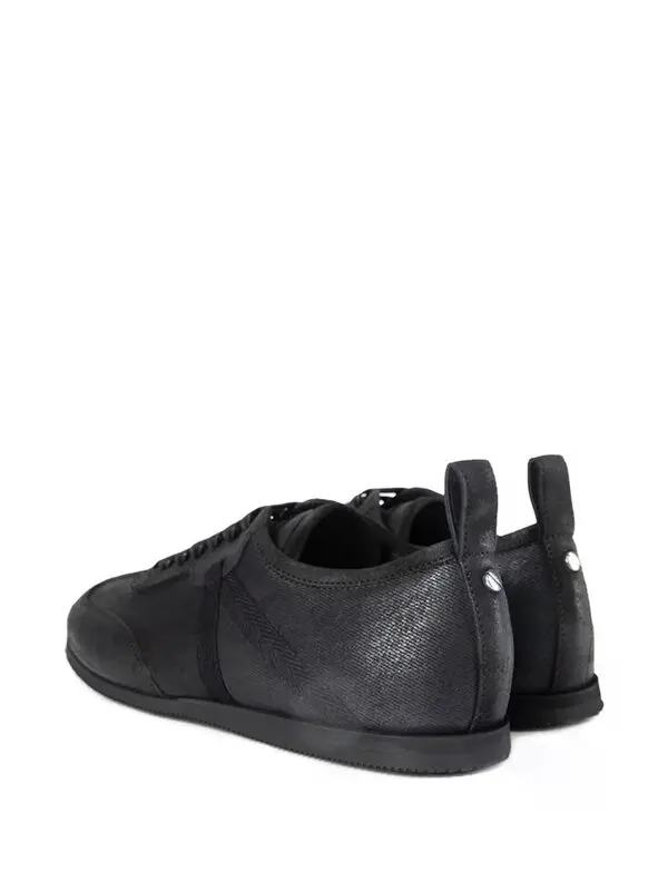 ANN DEMEULEMEESTER Siru Soft Denim Sneakers - Black