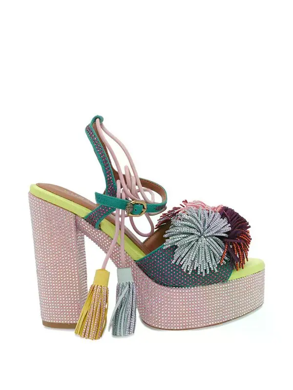 Kurt Geiger Pom Pom-tie Platform Sandals
