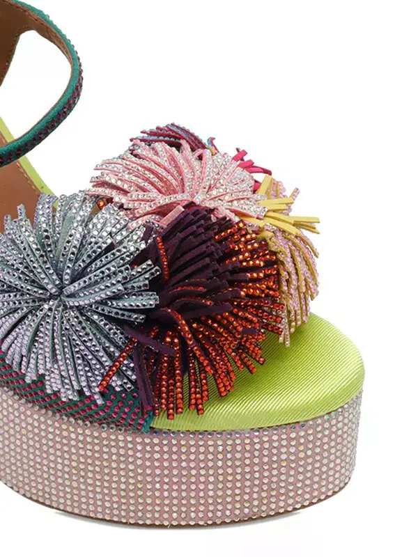 Kurt Geiger Pom Pom-tie Platform Sandals