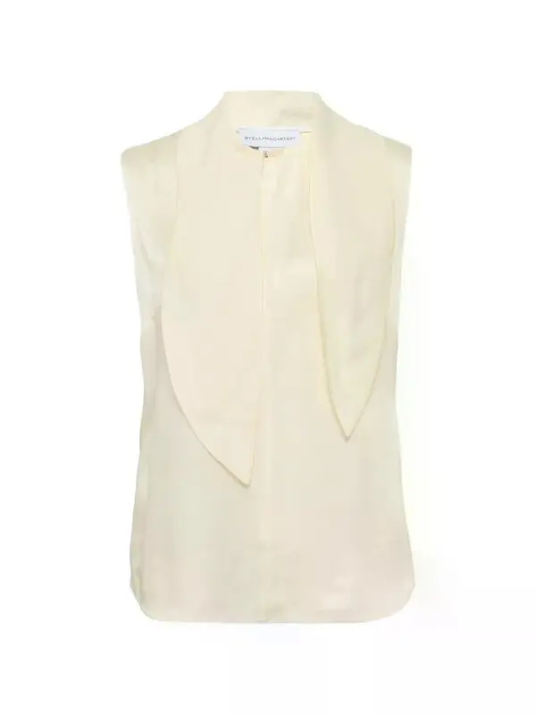 Stella McCartney Tie-detail Sleeveless Top - Neutrals