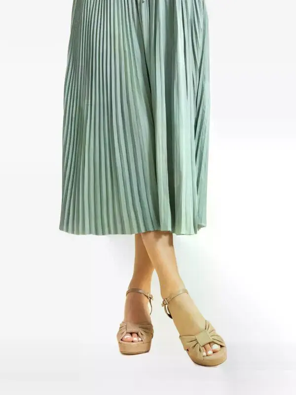 JIMMY CHOO Heloise Platform Sandals - Neutrals