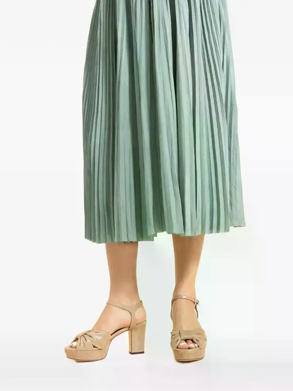JIMMY CHOO Heloise Platform Sandals - Neutrals