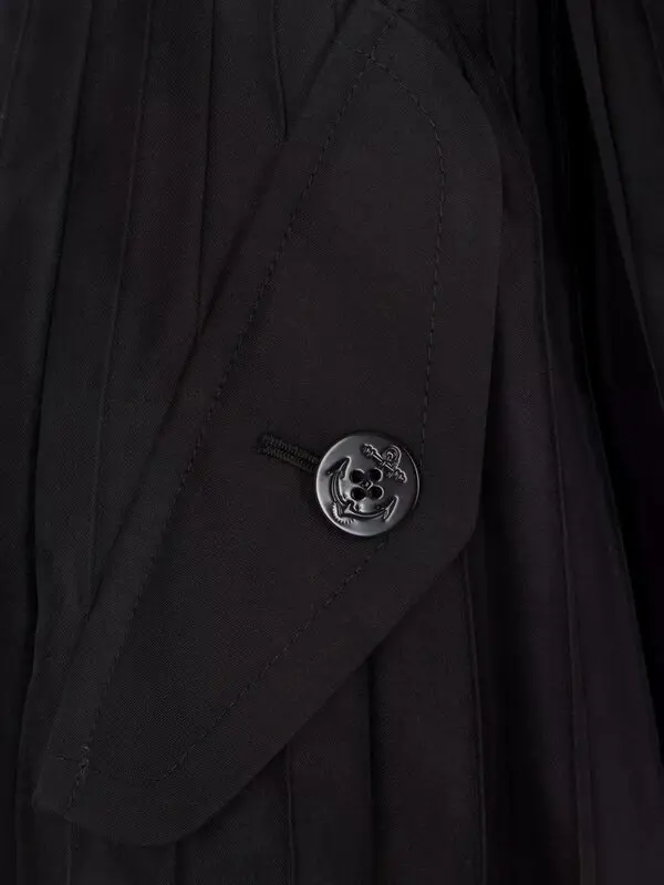 Sacai Pleated Belted Skirt