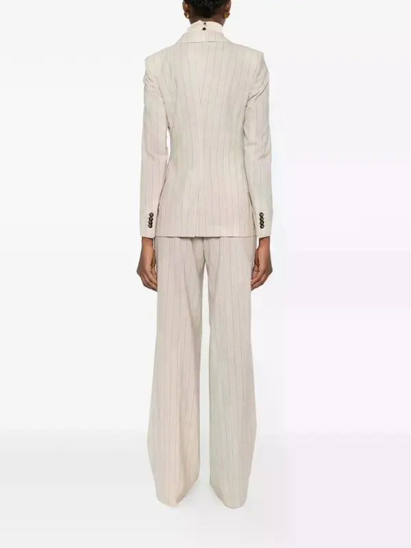 Tagliatore Pinstripe Blazer - Neutrals