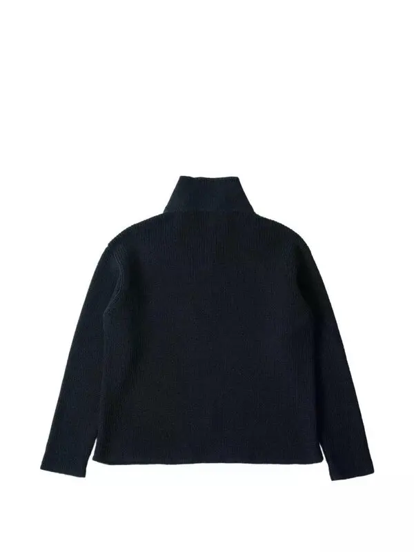 MARGARET HOWELL Zip-up Merino Wool Cardigan