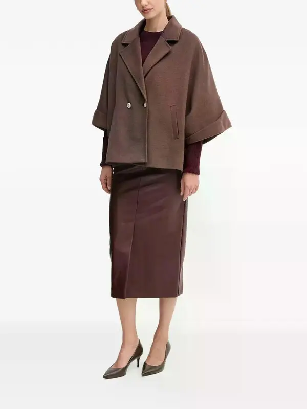 GAUDI Double-breasted Coat - Brown