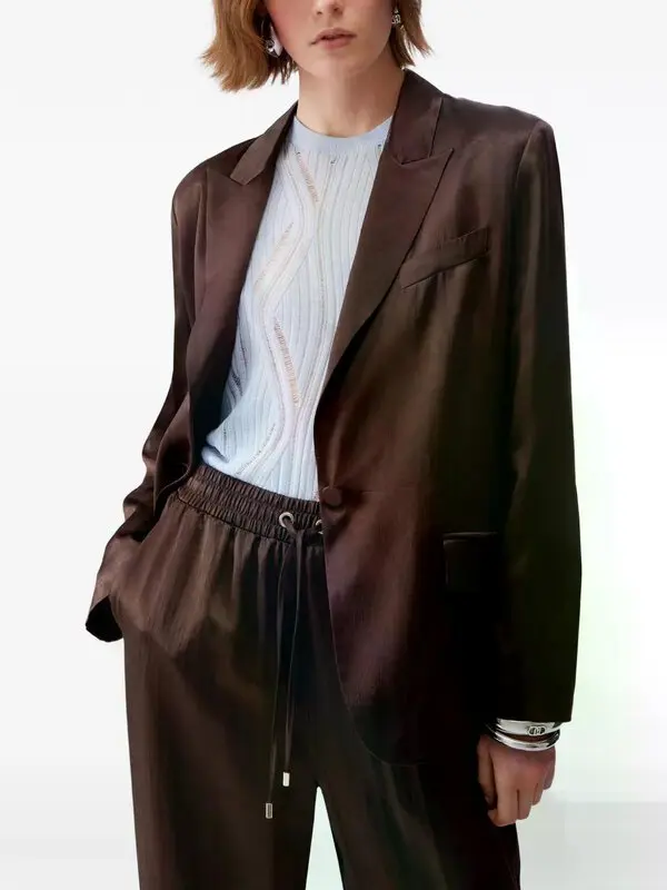 Liu Jo Eyelet-detailed Belted Blazer