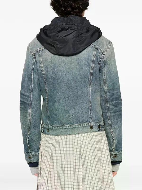 Miu Miu Hooded Denim Jacket