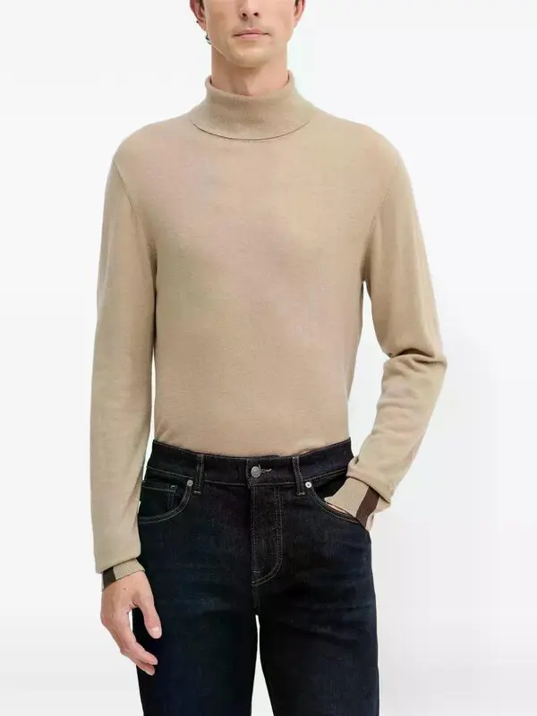 MOS MOSH Roll-neck Sweater - Neutrals