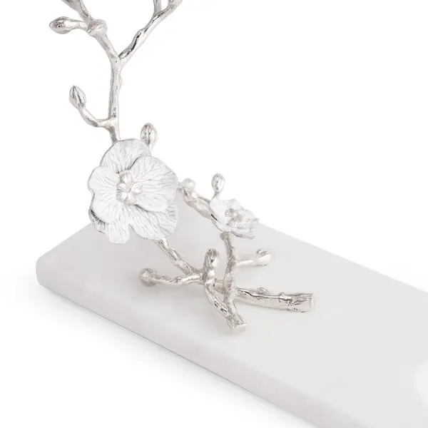 Michael Aram Silver Orchid Wine Rest