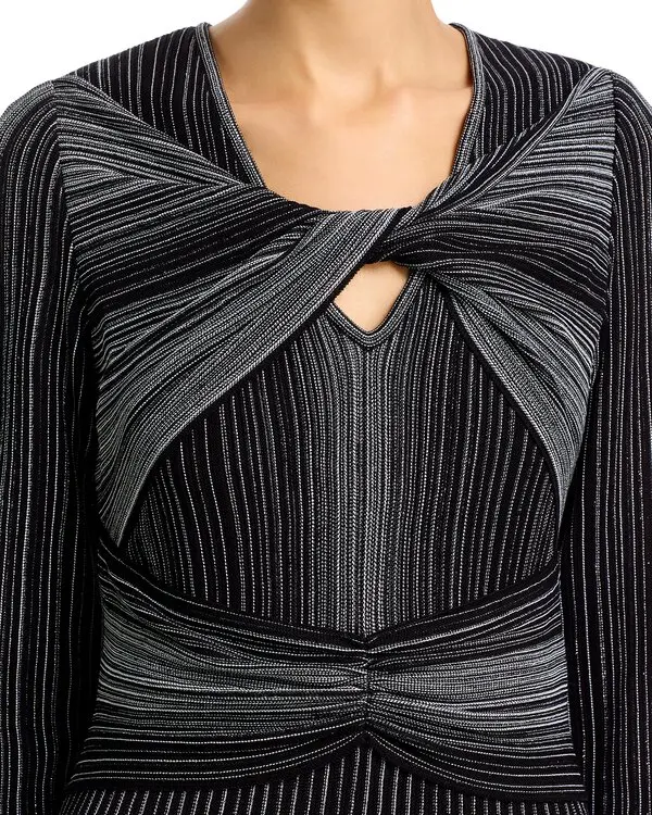 Misook Twist Front Knit Dress