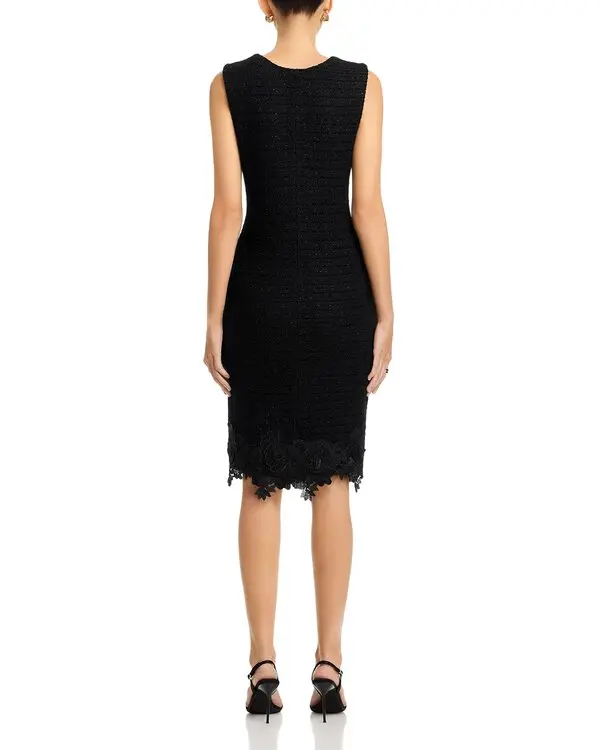 Misook Floral Lace Applique Sheath Dress
