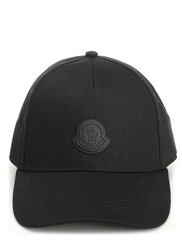 Moncler Baseball Cap With Logo - Black