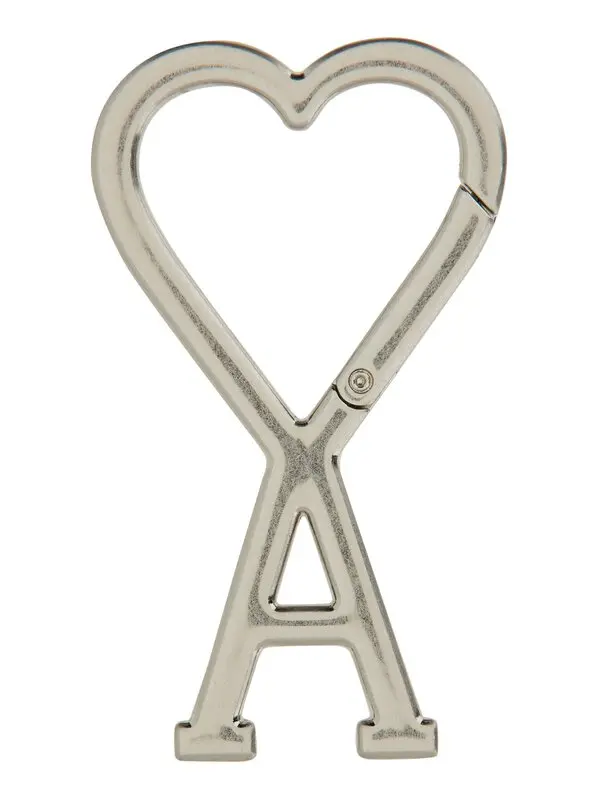 AMI Paris De Cour" Keychain - Silver