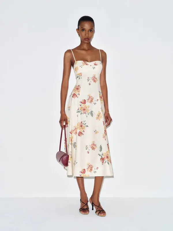 REFORMATION Kailani Midi Dress - Ivory
