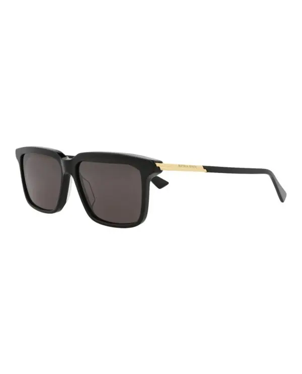 Bottega Veneta Square-frame Recycled Acetate Sunglasses - Black Black Grey (bv1261s/30014569/001)