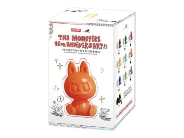POP MART The Monsters Labubu 10th Anniversary Series Scented Candle Single Blind Box - Multicolor