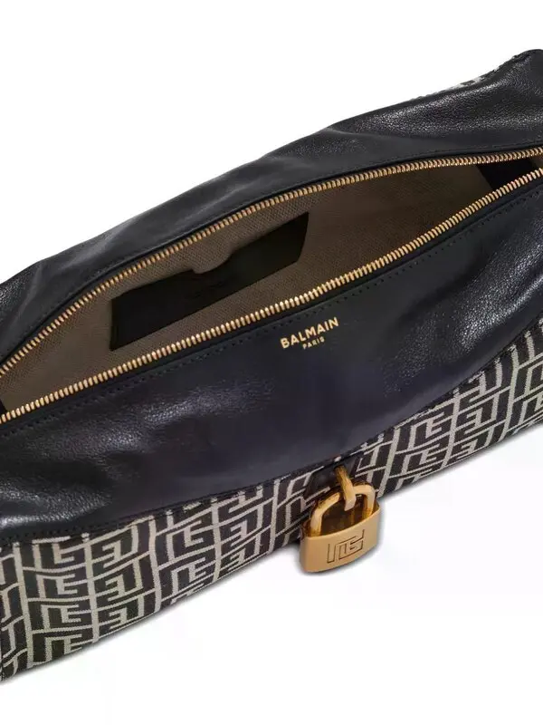 Balmain Monogram Jacquard Shoulder Bag