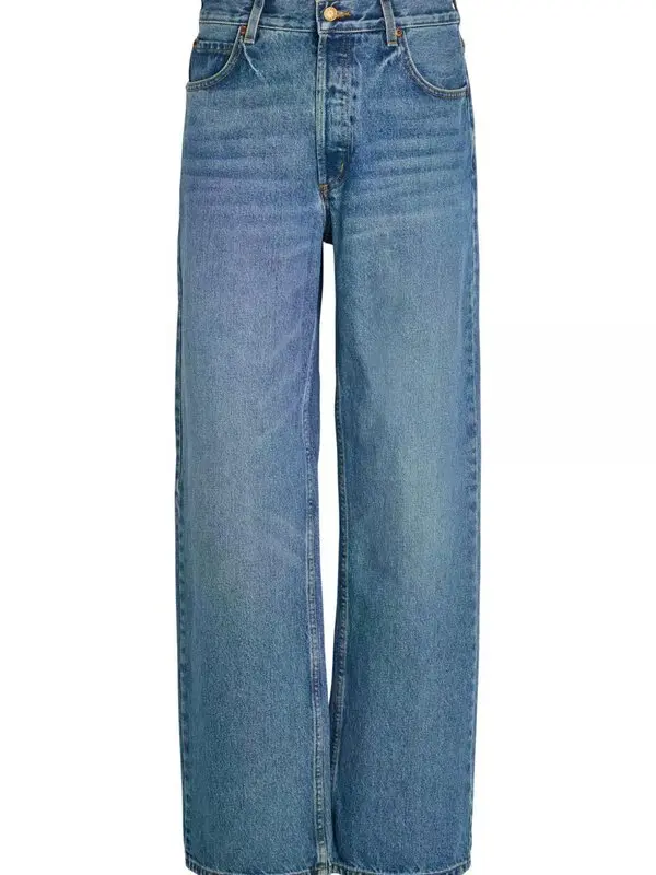 B Sides Button-fastening Jeans