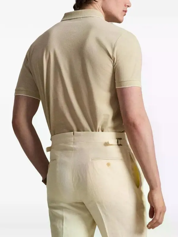 Polo Ralph Lauren Polo Shirt In Jacquard Knit - Neutrals