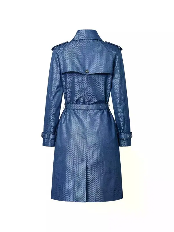 Michael Kors Logo-pattern Belted Trench Coat