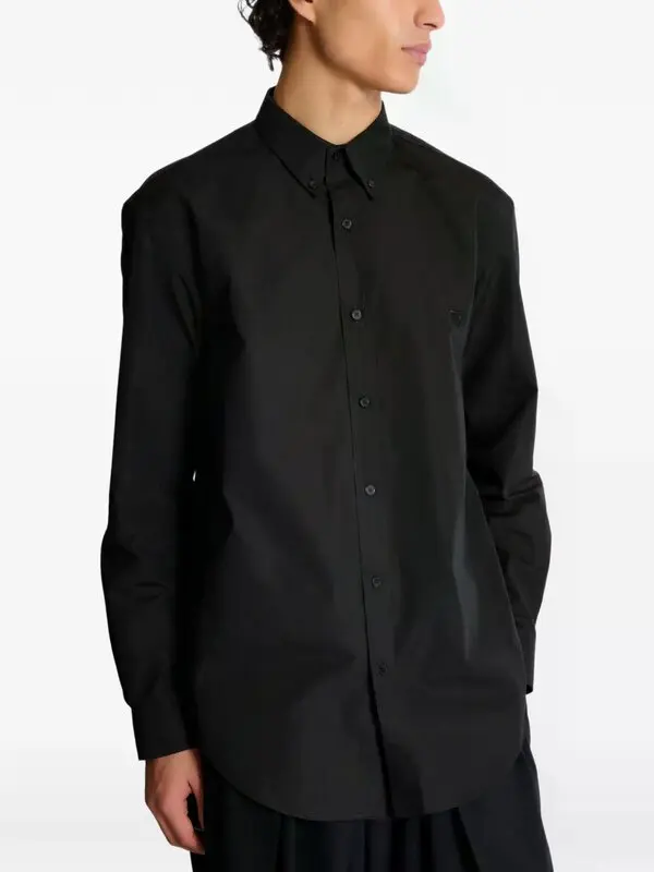 Balmain Cotton Poplin Shirt - Black