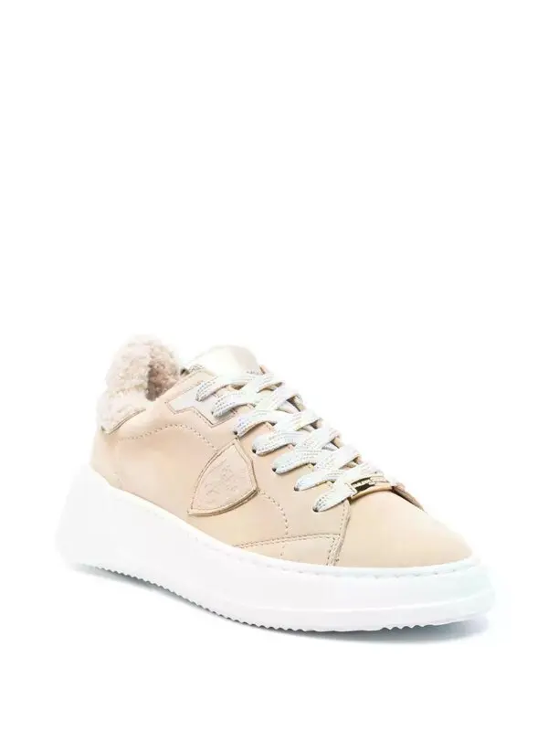 Philippe Model Tres Temple Sneakers - Neutrals