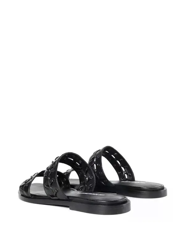 ANN DEMEULEMEESTER Braided Nappa Leather Sandals
