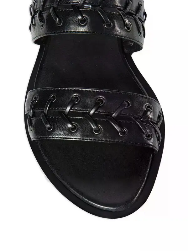 ANN DEMEULEMEESTER Braided Nappa Leather Sandals