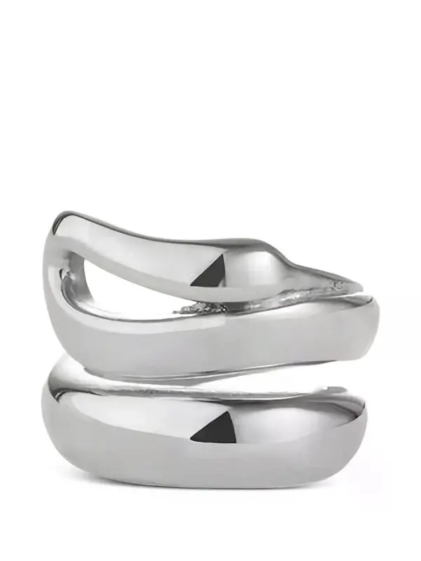 Jenny Bird Openwork Curved Ring - Silver