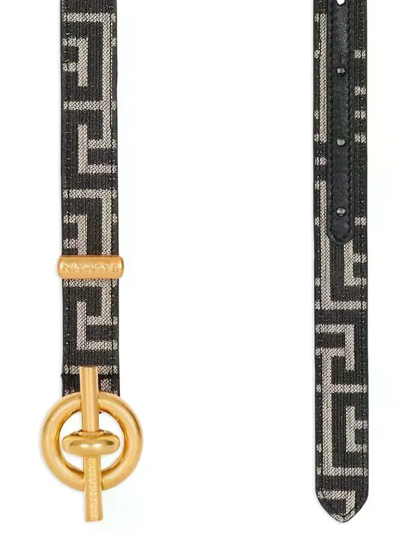 Balmain Monogram-jacquard Belt