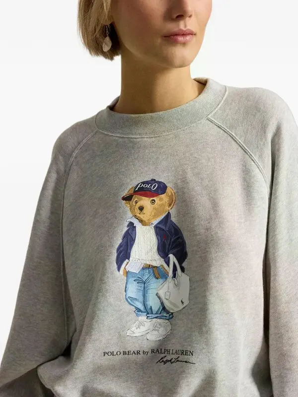 Polo Ralph Lauren Polo Bear Print Crewneck Sweatshirt - Grey