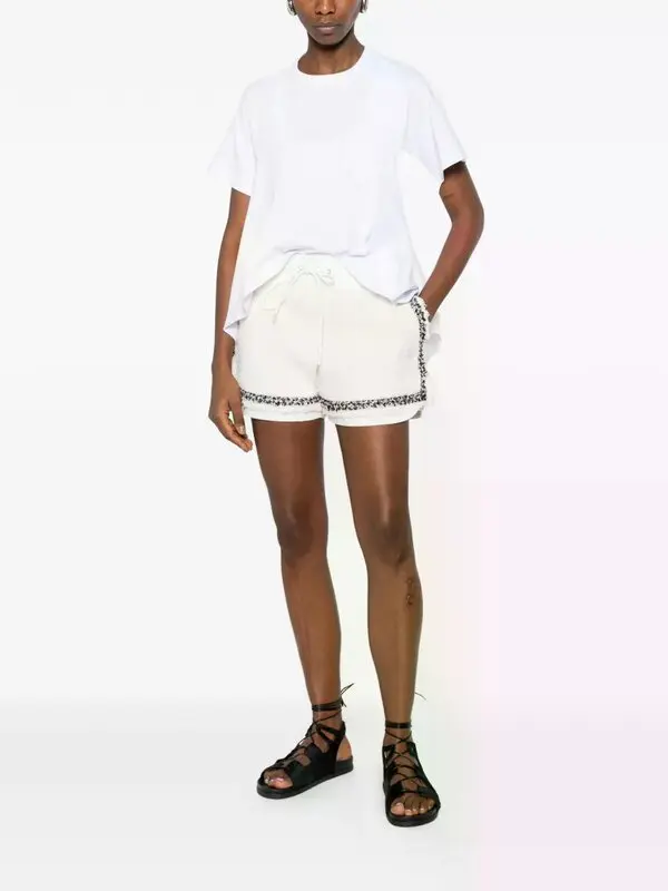 Sacai Drawstring Trim Shorts