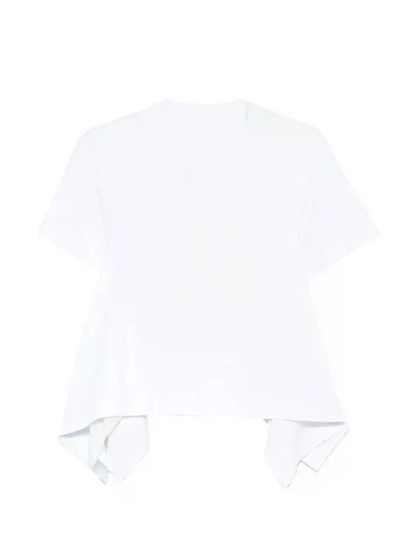 Sacai Pocket Drape T-shirt - White