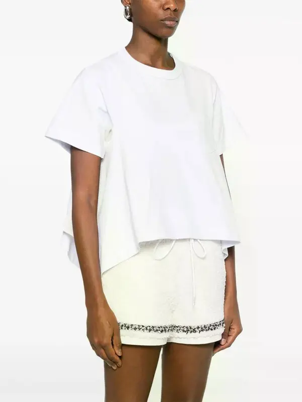 Sacai Pocket Drape T-shirt - White