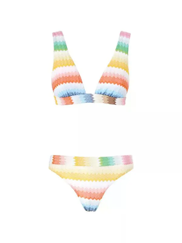 Missoni Zigzag-pattern Bikini - Yellow